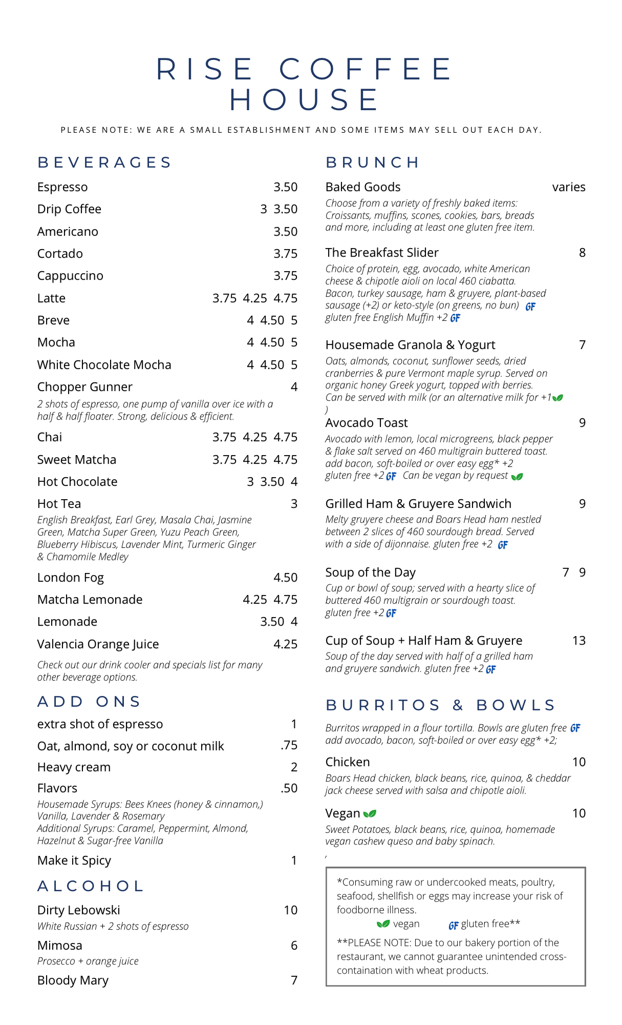 Rise Coffee House Rise Coffee House