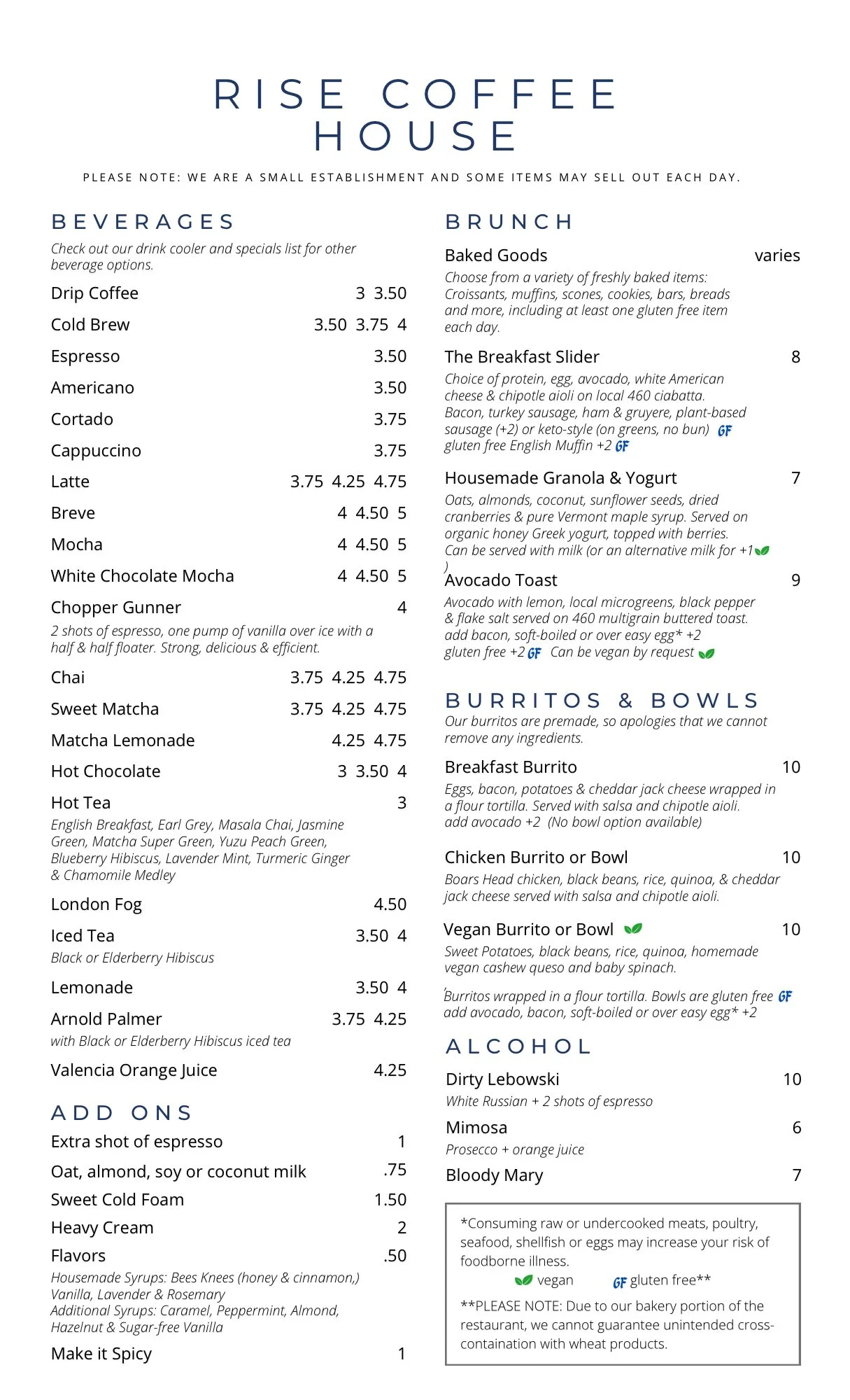 Rise Coffee House Rise Coffee House