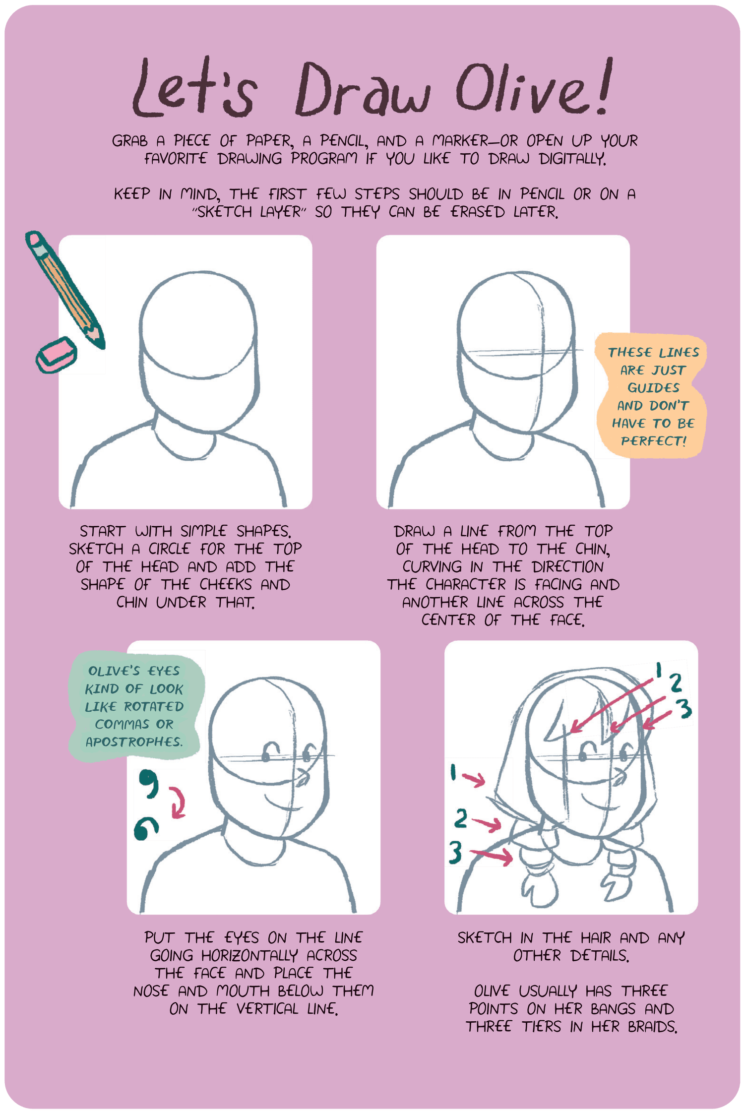 Kayla Miller - let's draw olive