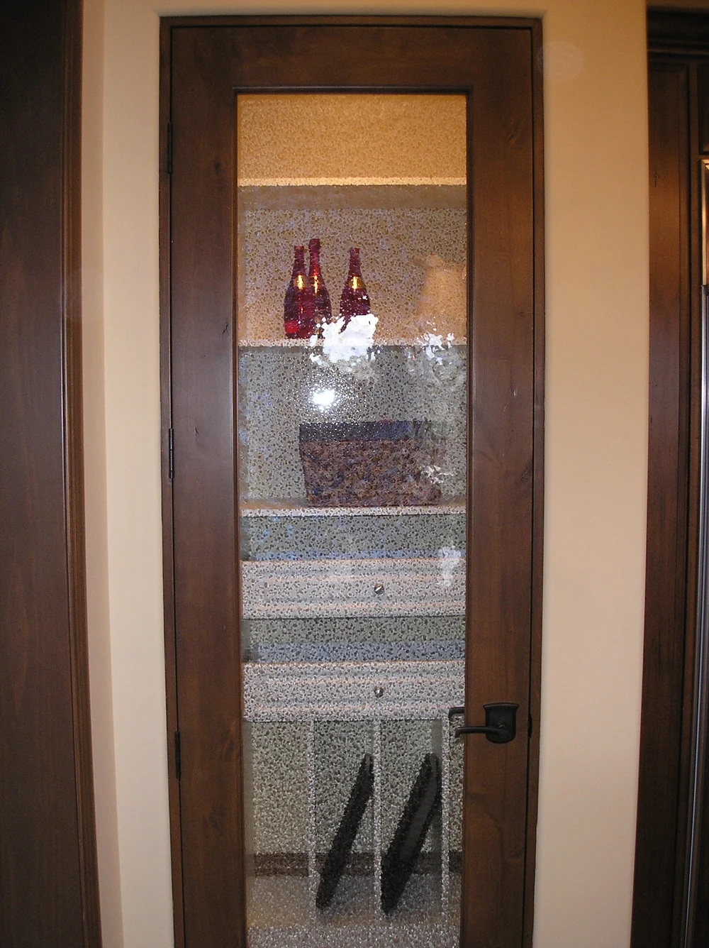 Seeded Glass French Doors