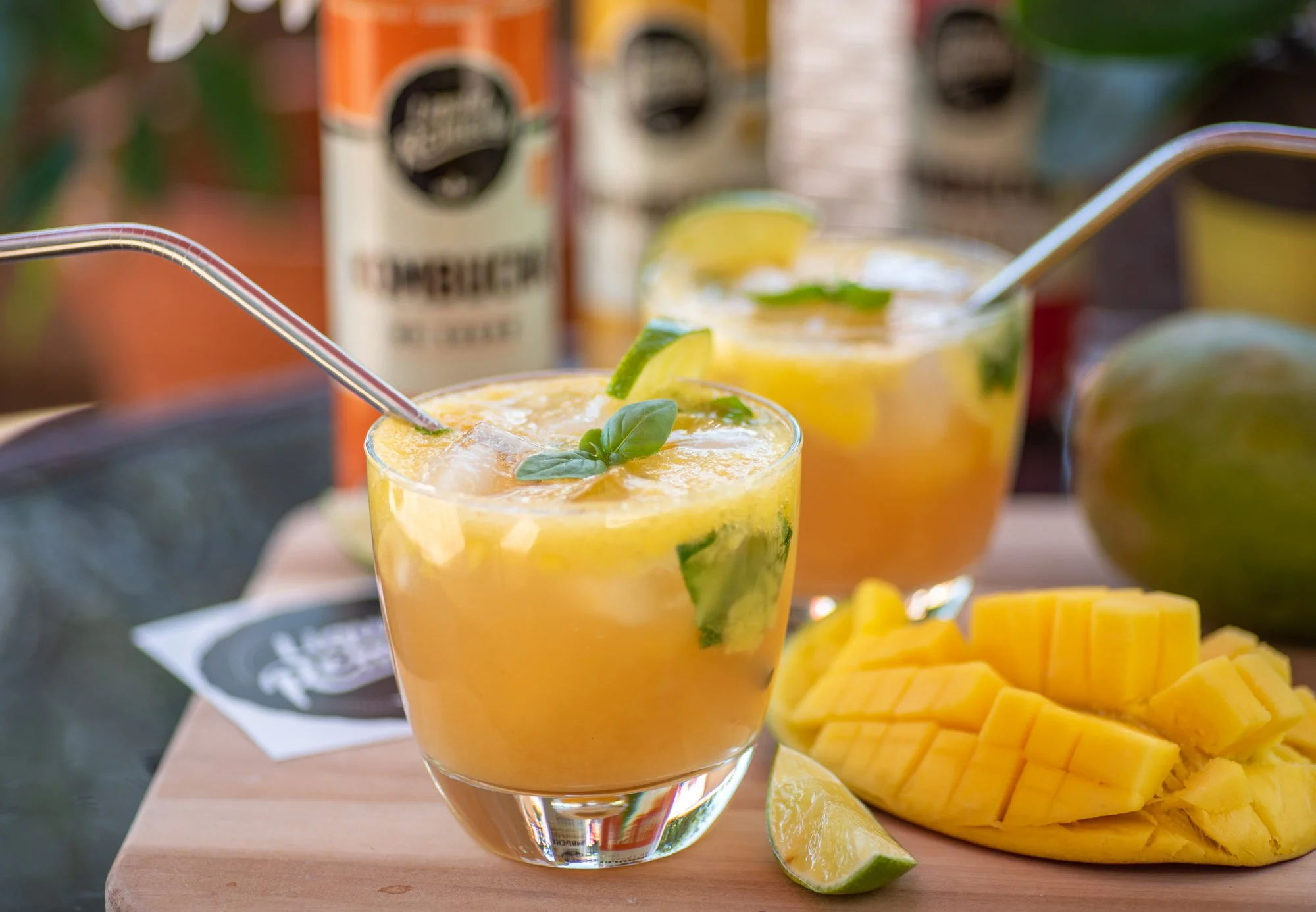 Mango basil mocktail — Happy Apple Vegan
