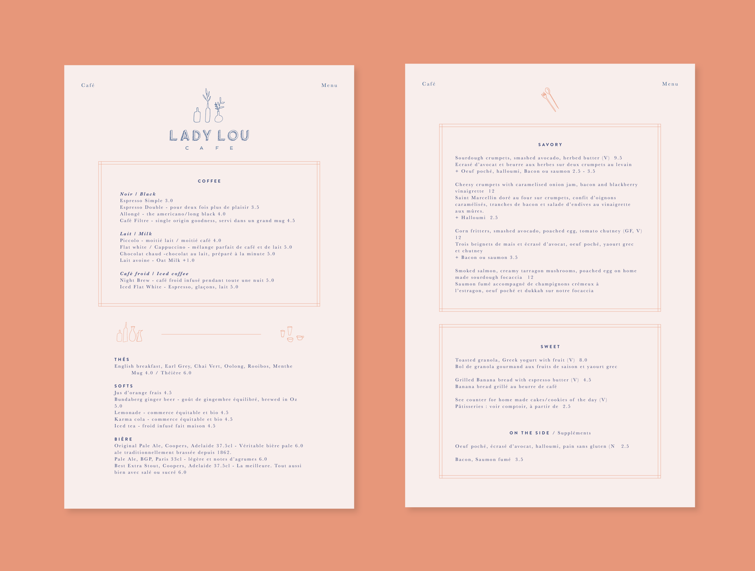Branding: Lady Lou / Cafe Concept — Chez Núñez