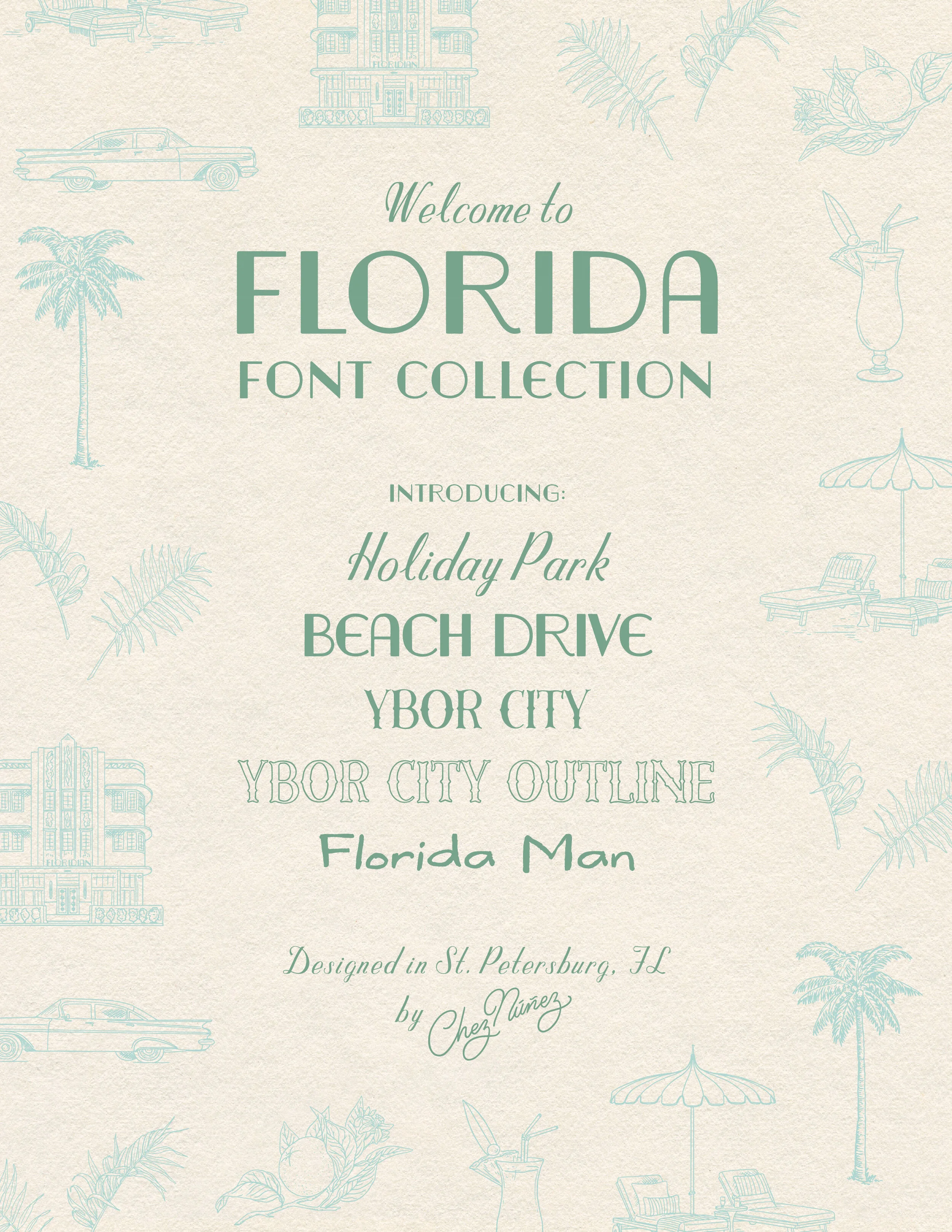 Meet our New Florida-Inspired Fonts — Chez Núñez