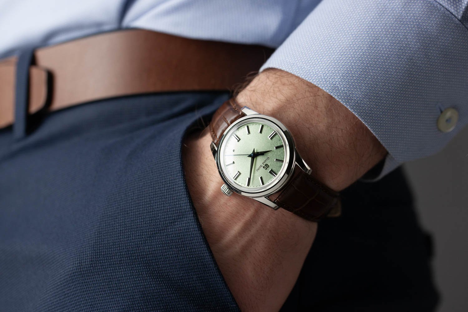 Grand Seiko Genbi Valley Limited Edition Light Green SBGW273 — Watch ...