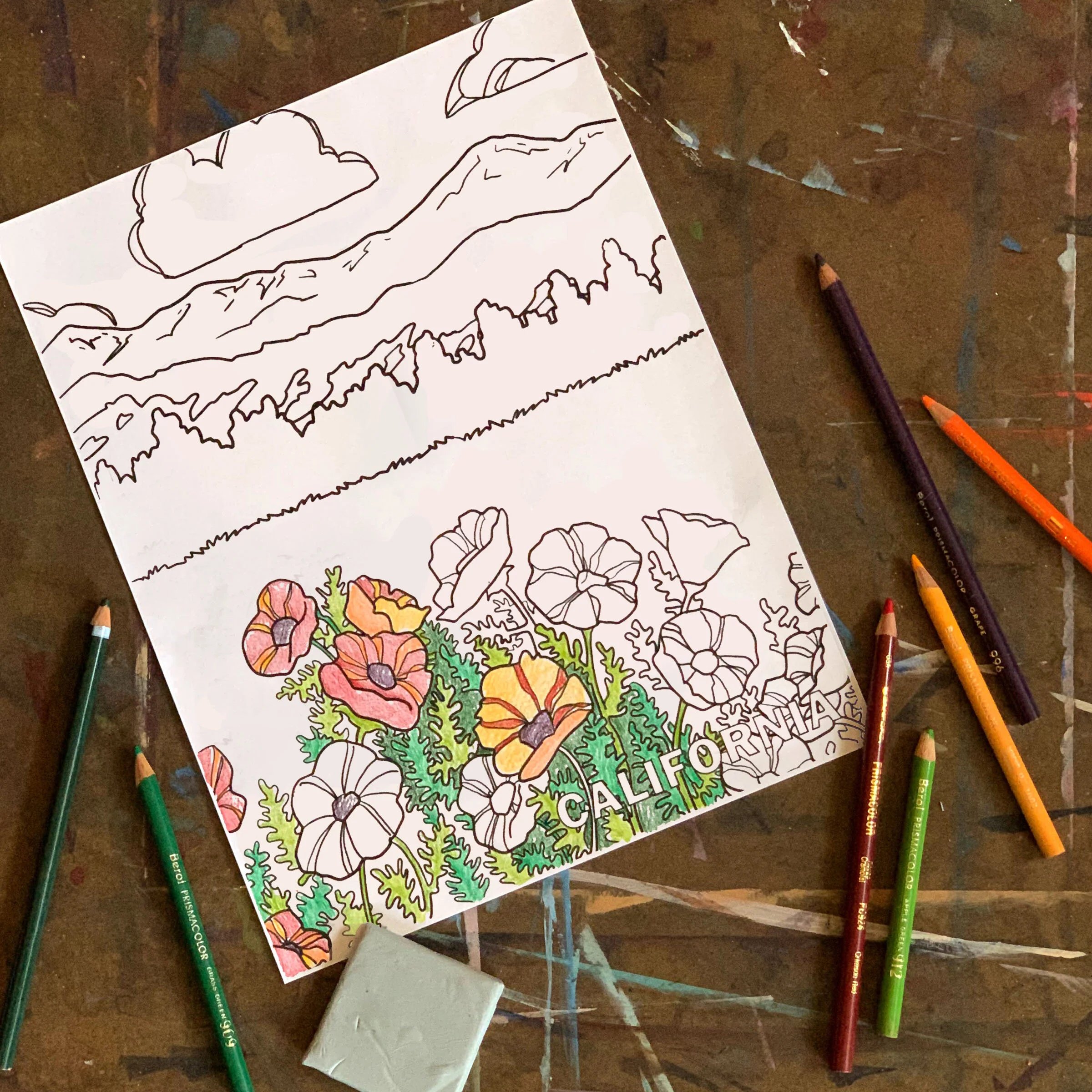 Color the United States Coloring Book (digital version) — CORVIDAE ...