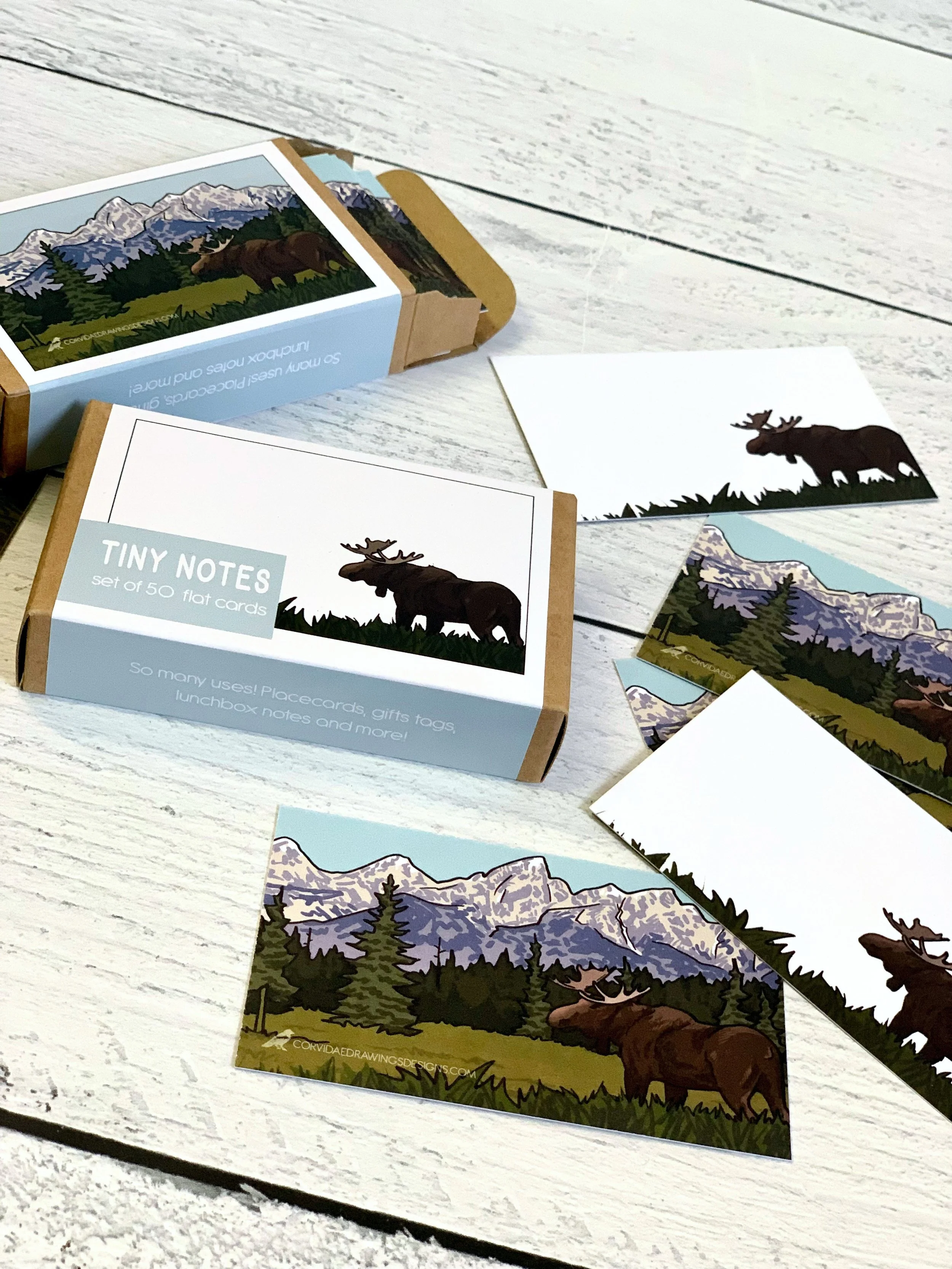 Moose Tiny Notes — CORVIDAE drawings & designs