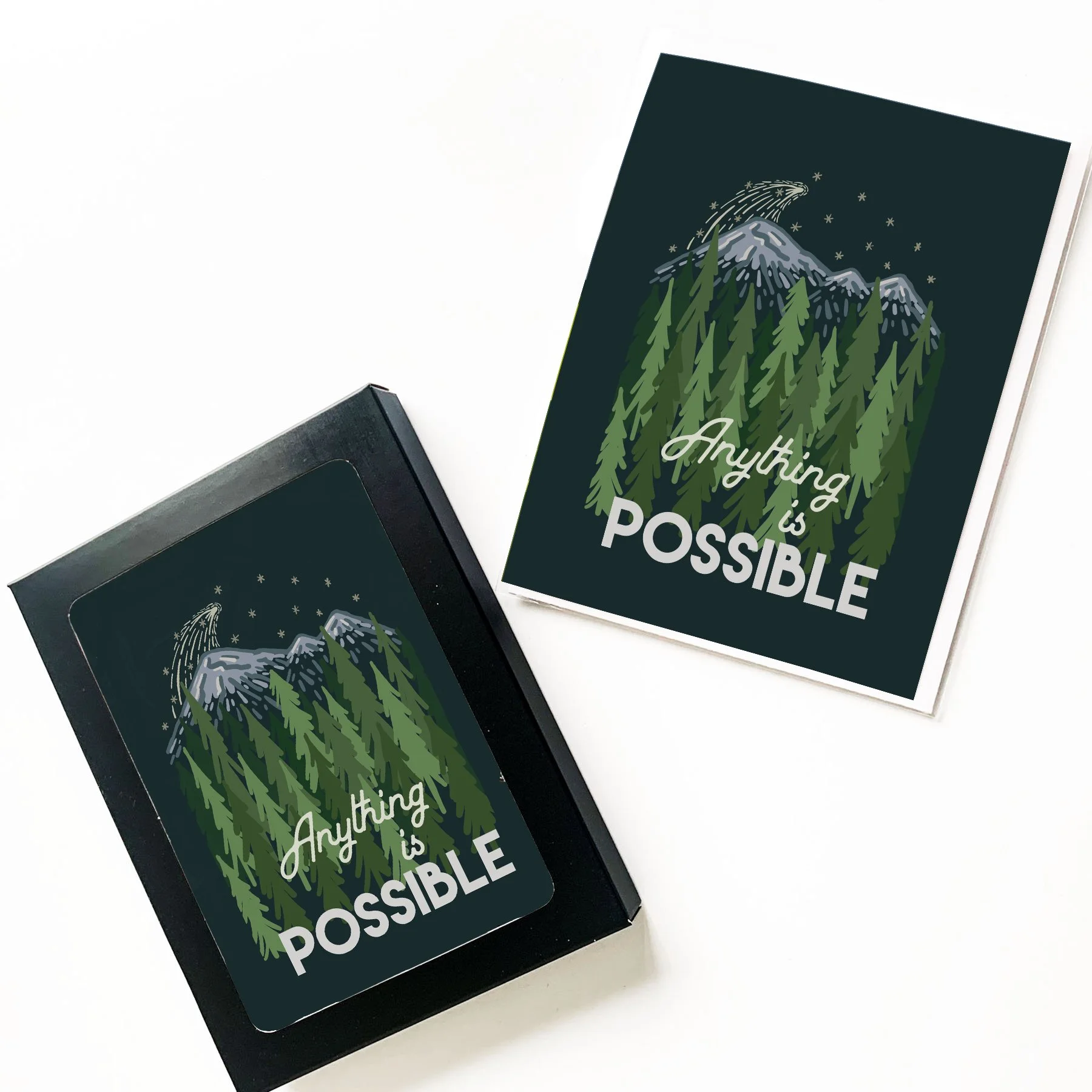 Anything is Possible Note Card — CORVIDAE drawings & designs