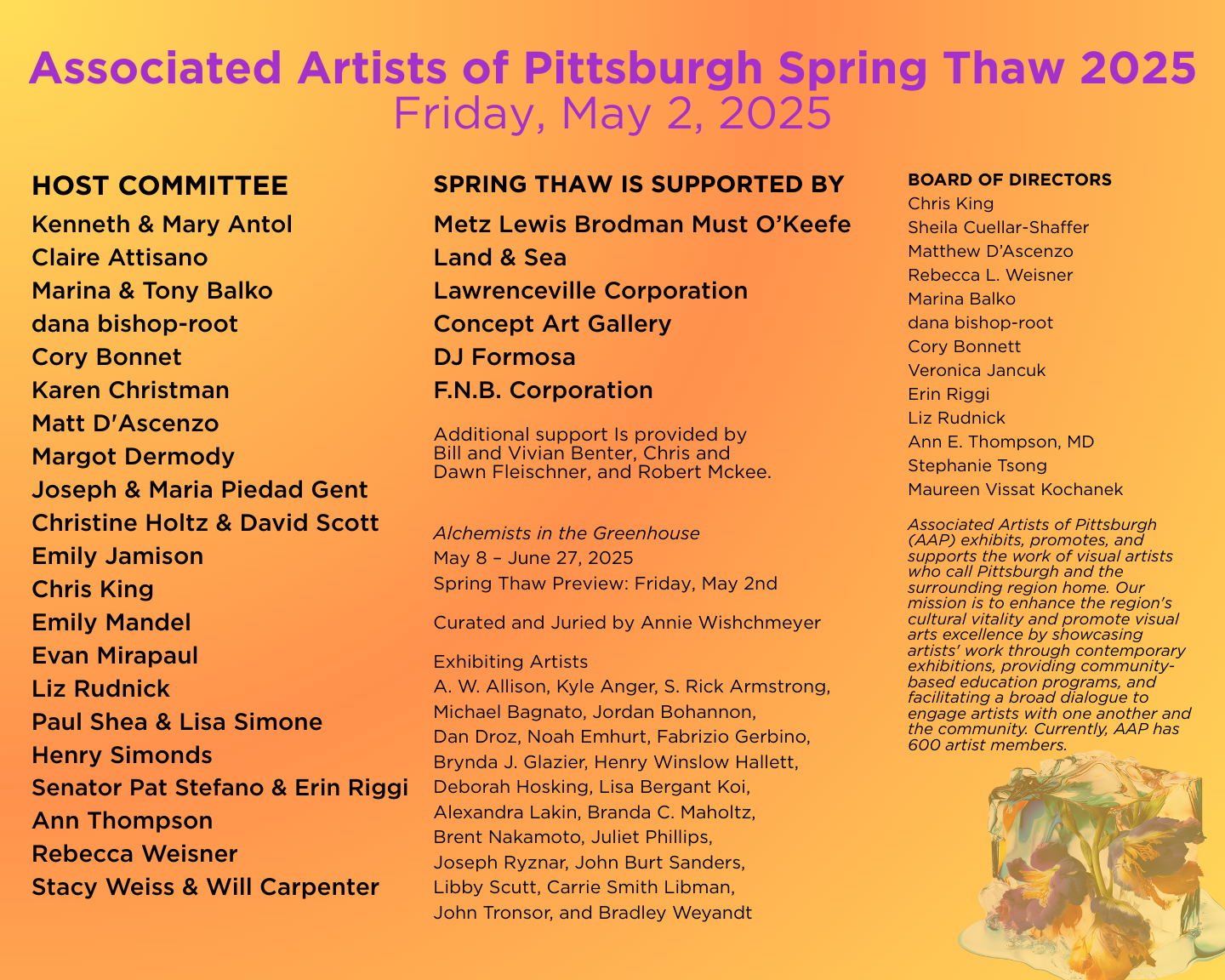Spring Thaw 2025 — Associated Artists of Pittsburgh