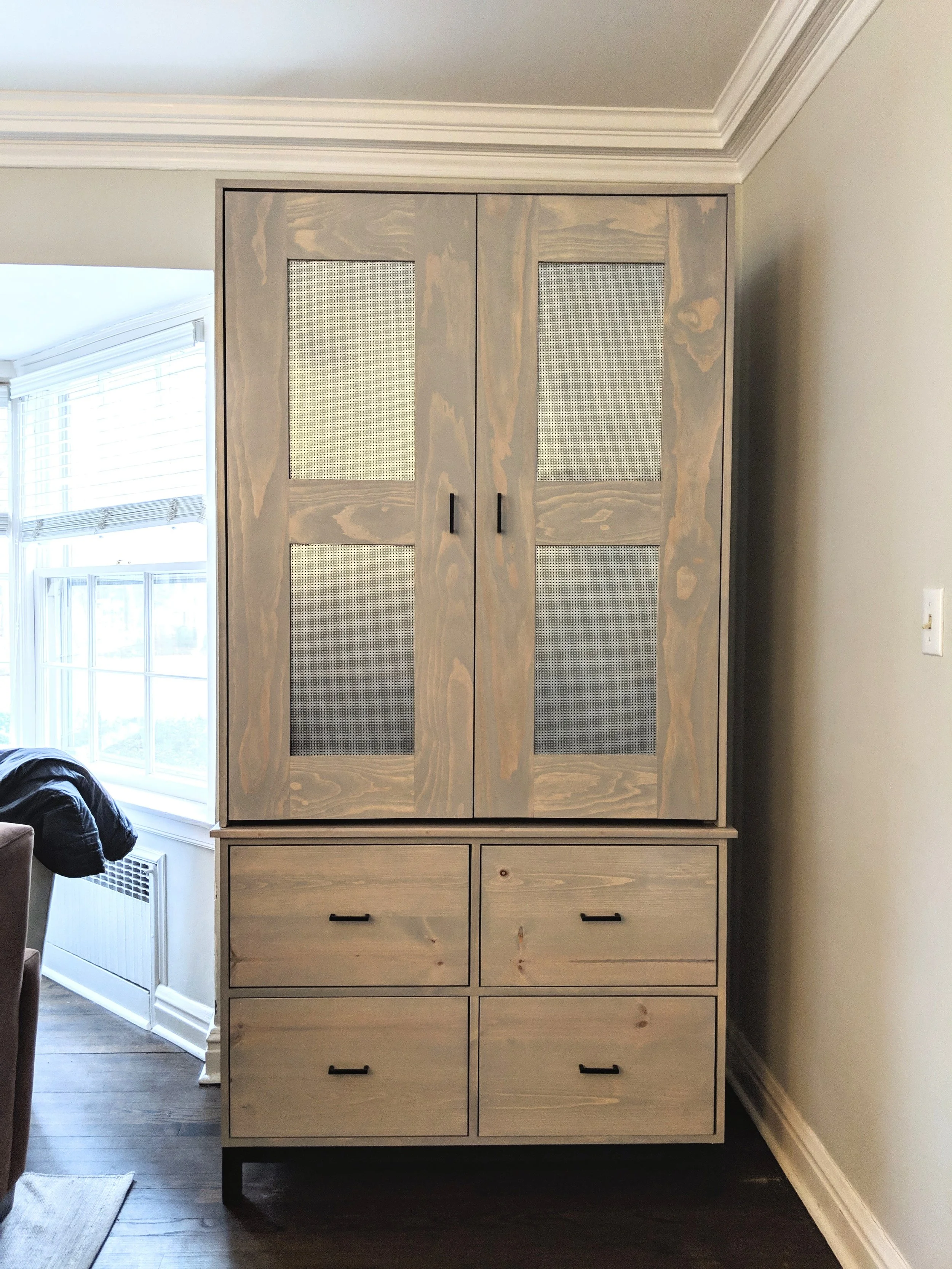 Custom Modern Armoire — DMHwoodwork