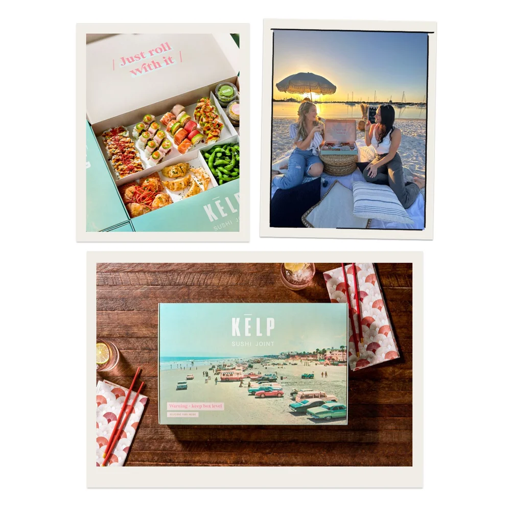 NEW! TAKE ANYWHERE PICNIC BOX — KELP SUSHI JOINT
