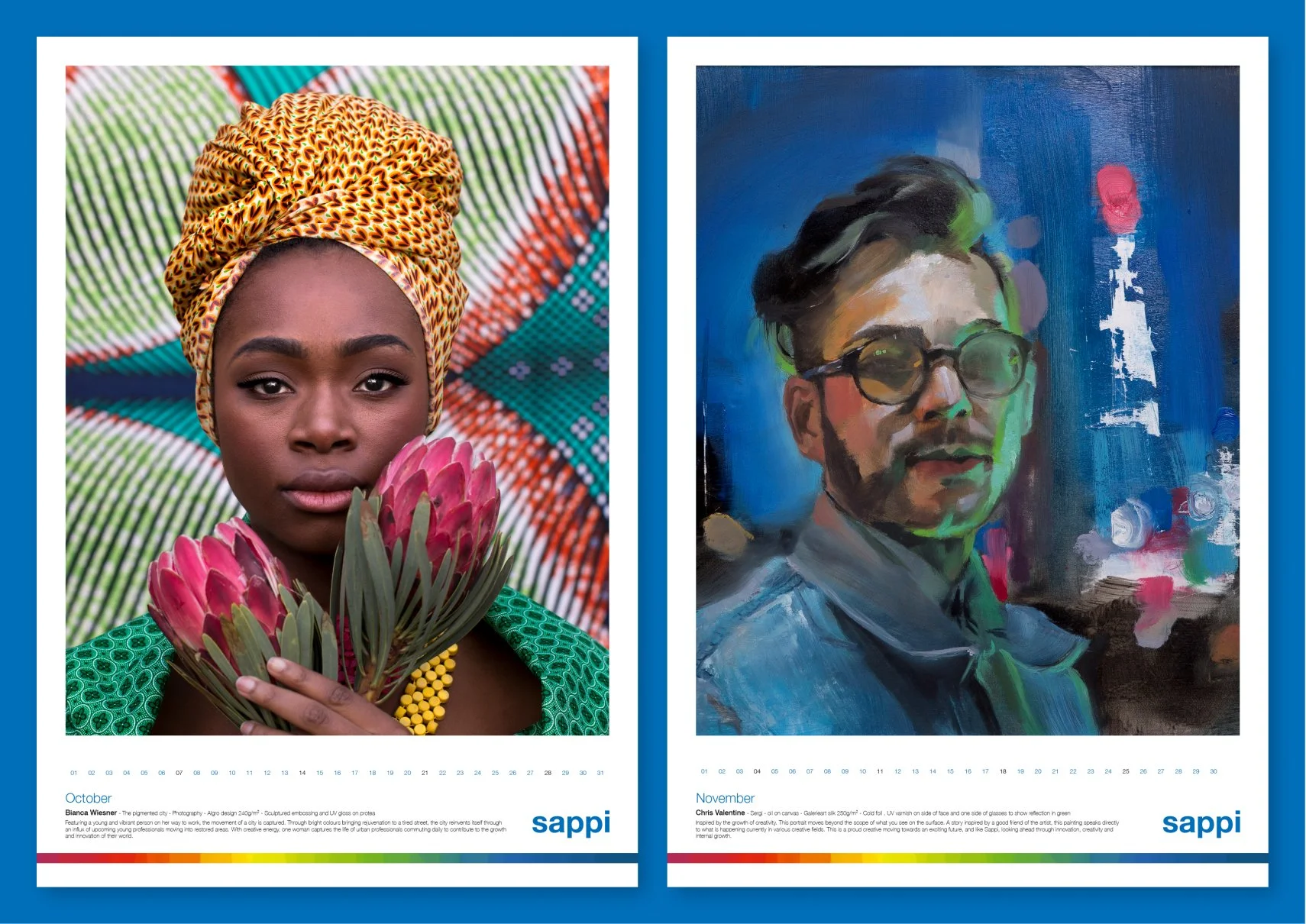 Sappi Global Calendar — Black Khaki