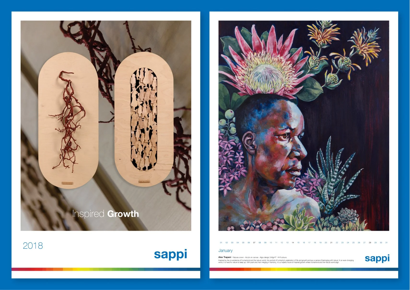 Sappi Global Calendar — Black Khaki