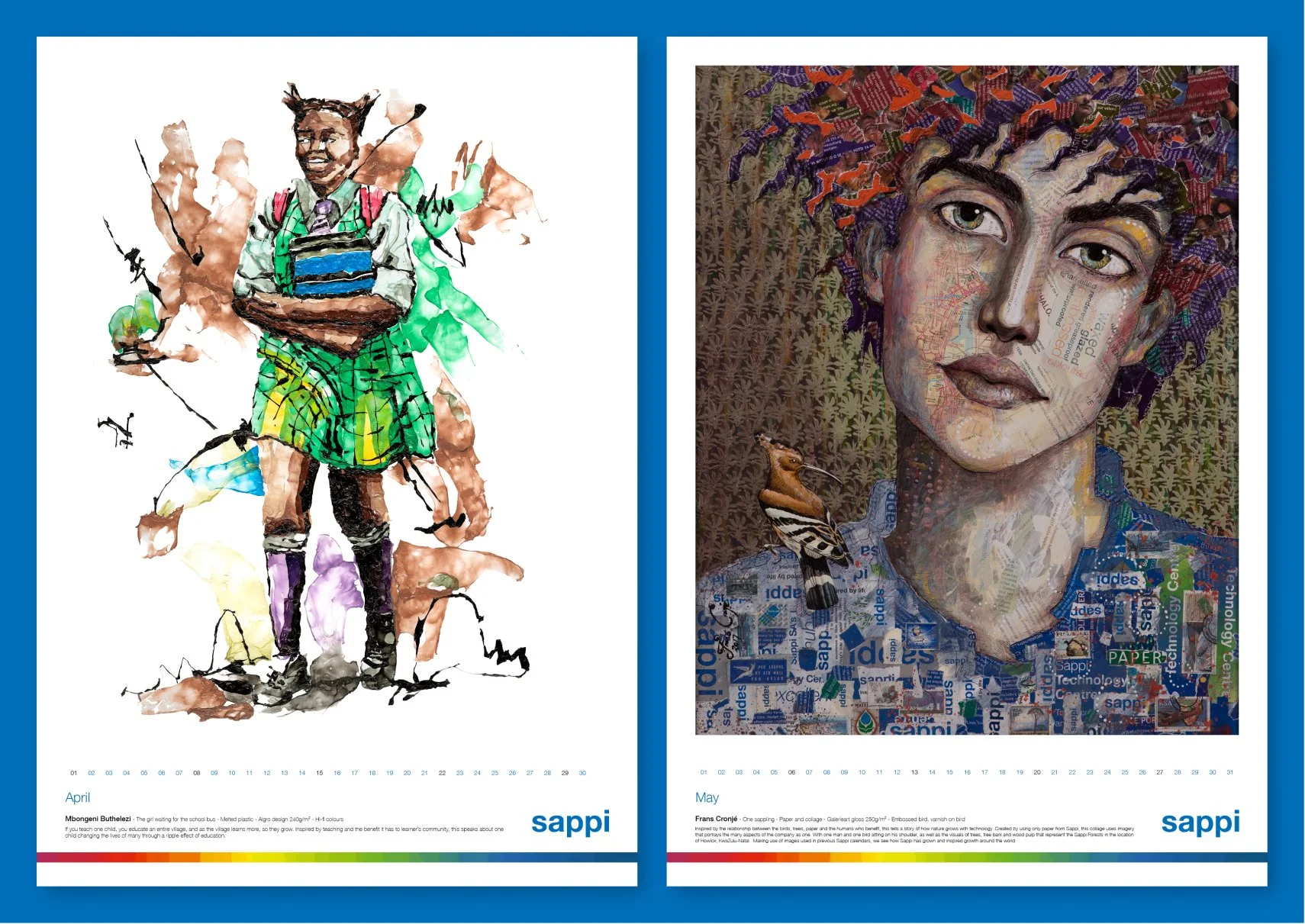 Sappi Global Calendar — Black Khaki