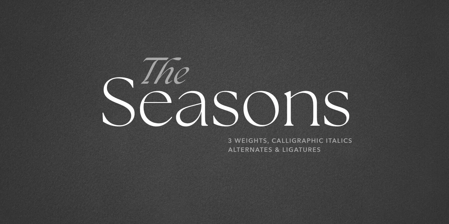 The Seasons Font Family — My Creative Land