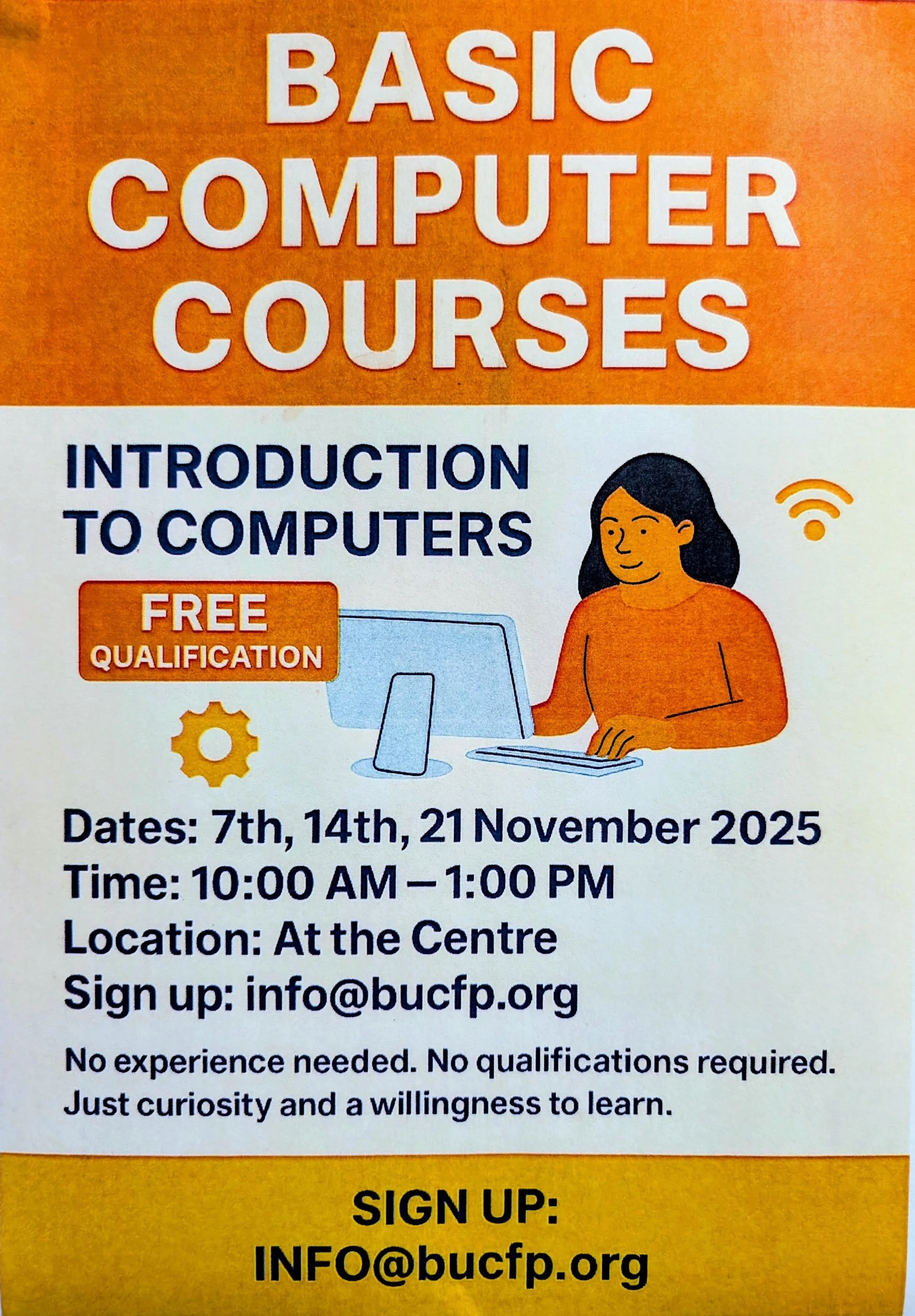 BASIC COMPUTER COURSES — BUCFP