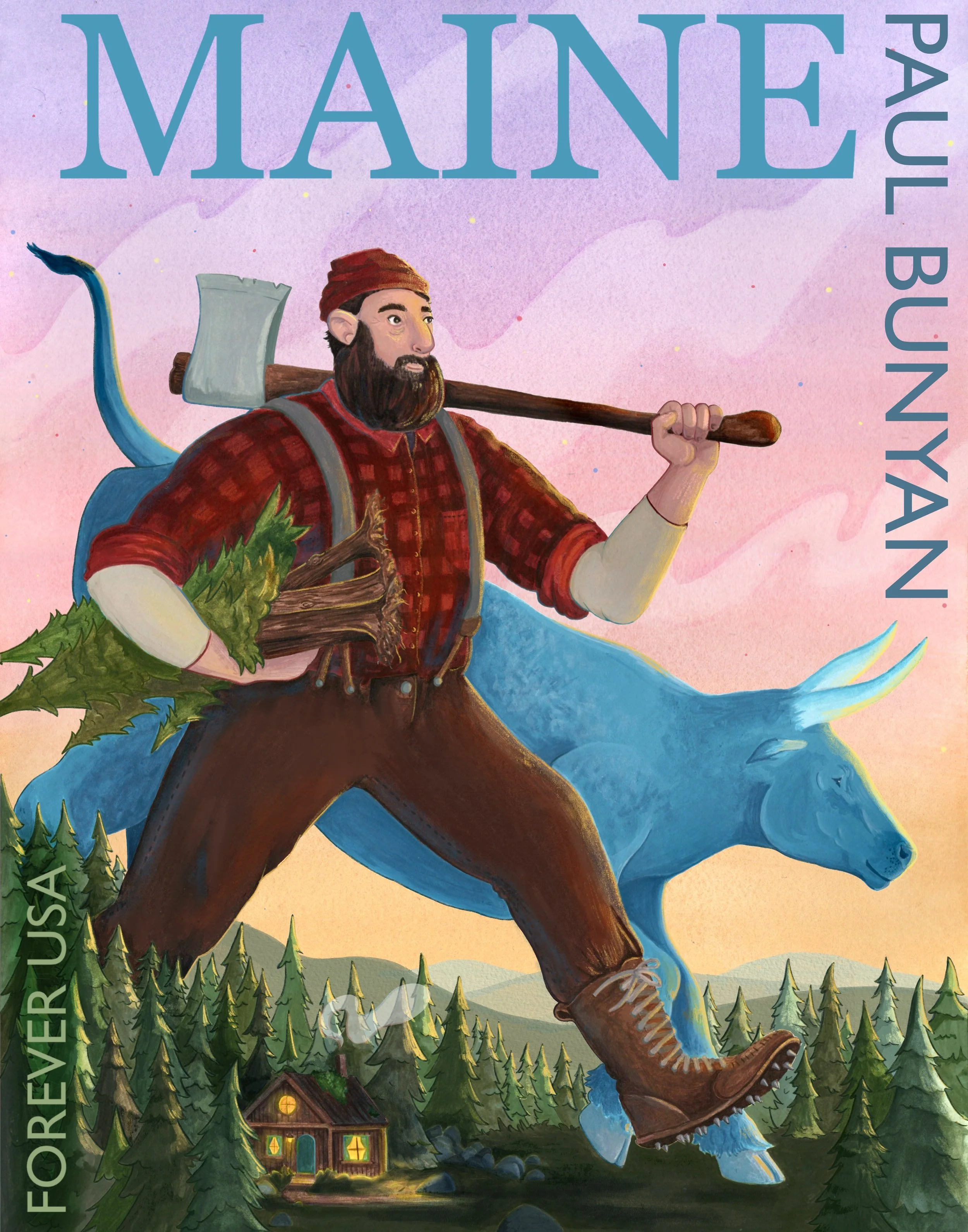 Paul Bunyan Drawing