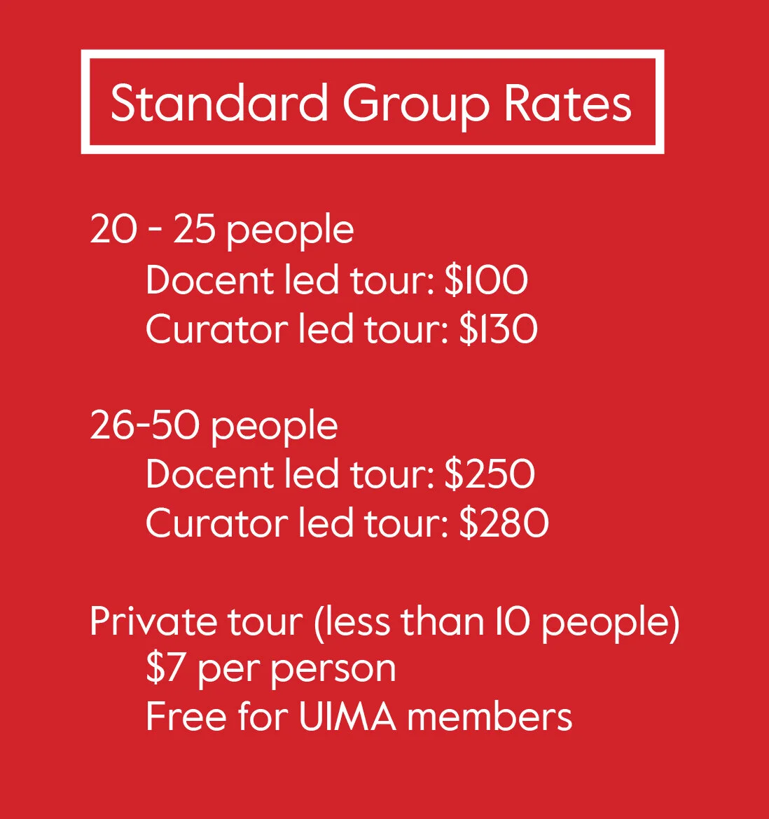 Group Rates Picture