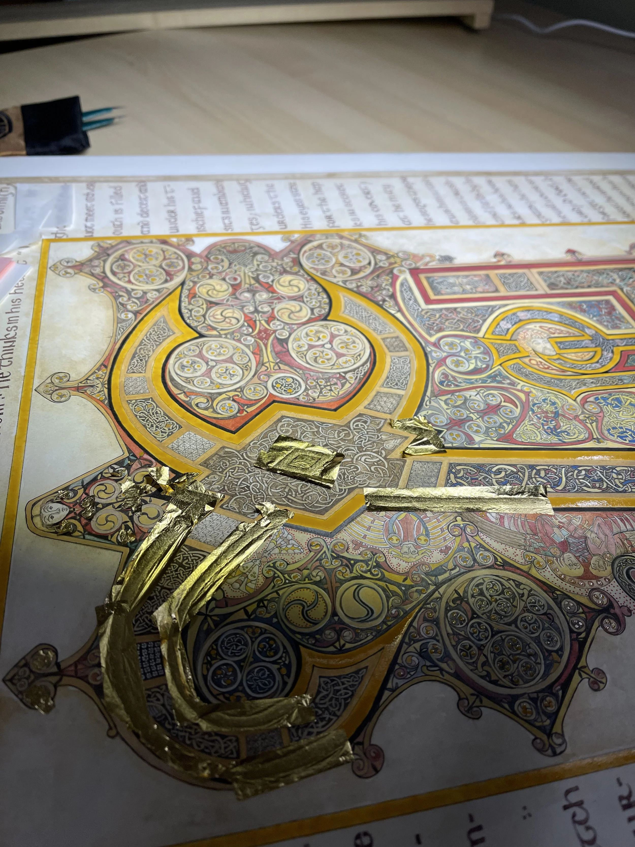 A Contemporary Hiberno-Saxon Style Illumination of the Chi-Rho — The ...