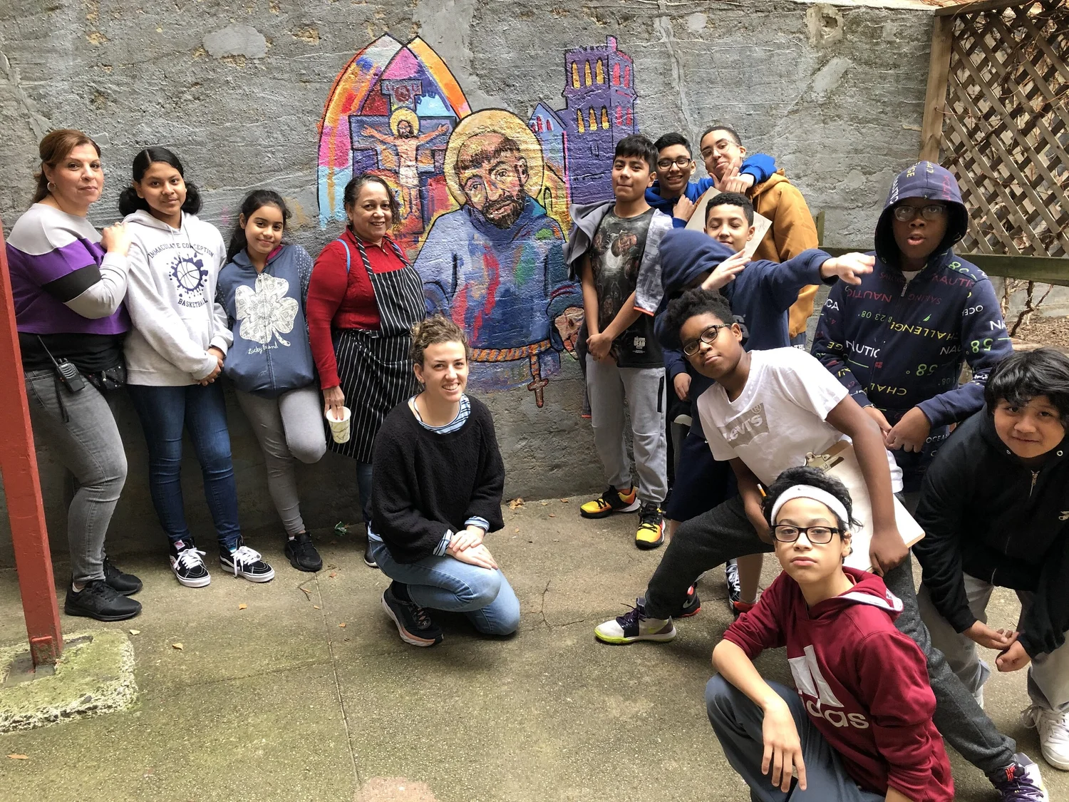 St. Francis Youth Center group mural! — Erin K. McAtee