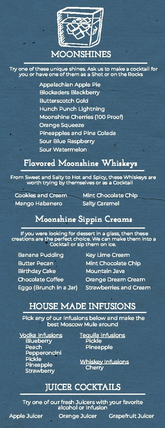 Refinery Denver Drink Menu — The Refinery