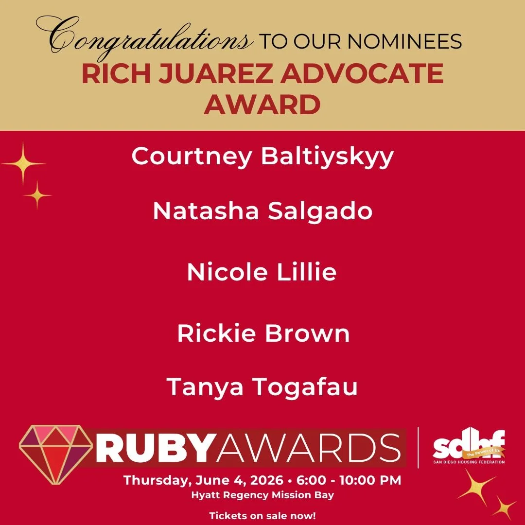 2026 Ruby Awards — San Diego Housing Federation