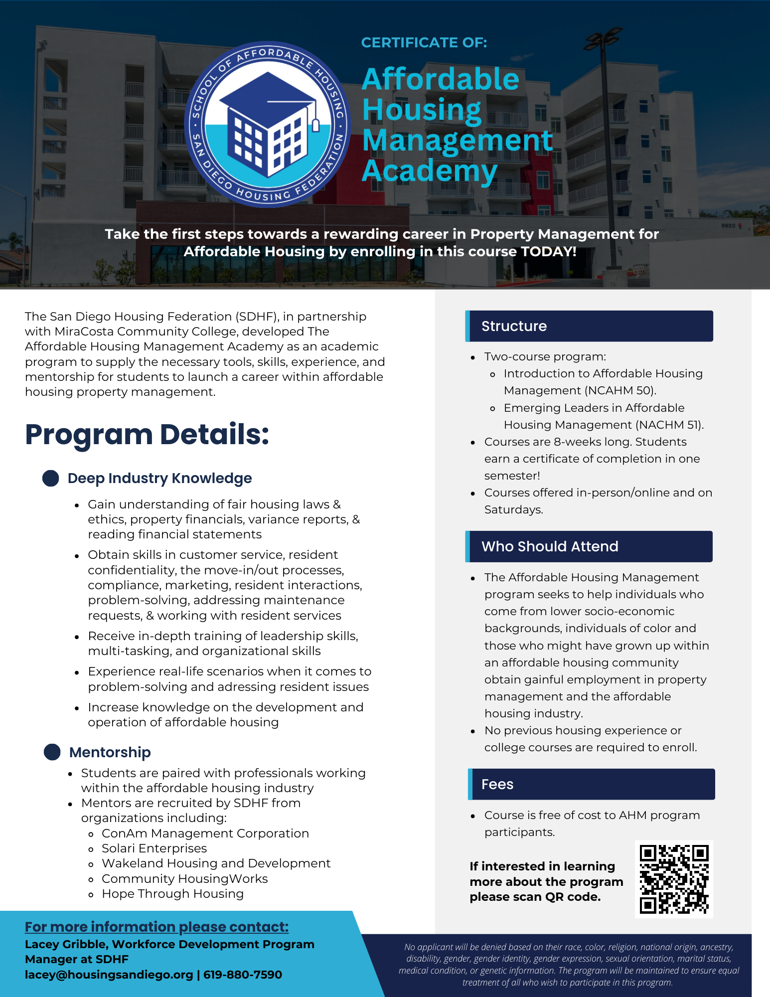 Affordable Housing Management Academy — San Diego Housing Federation