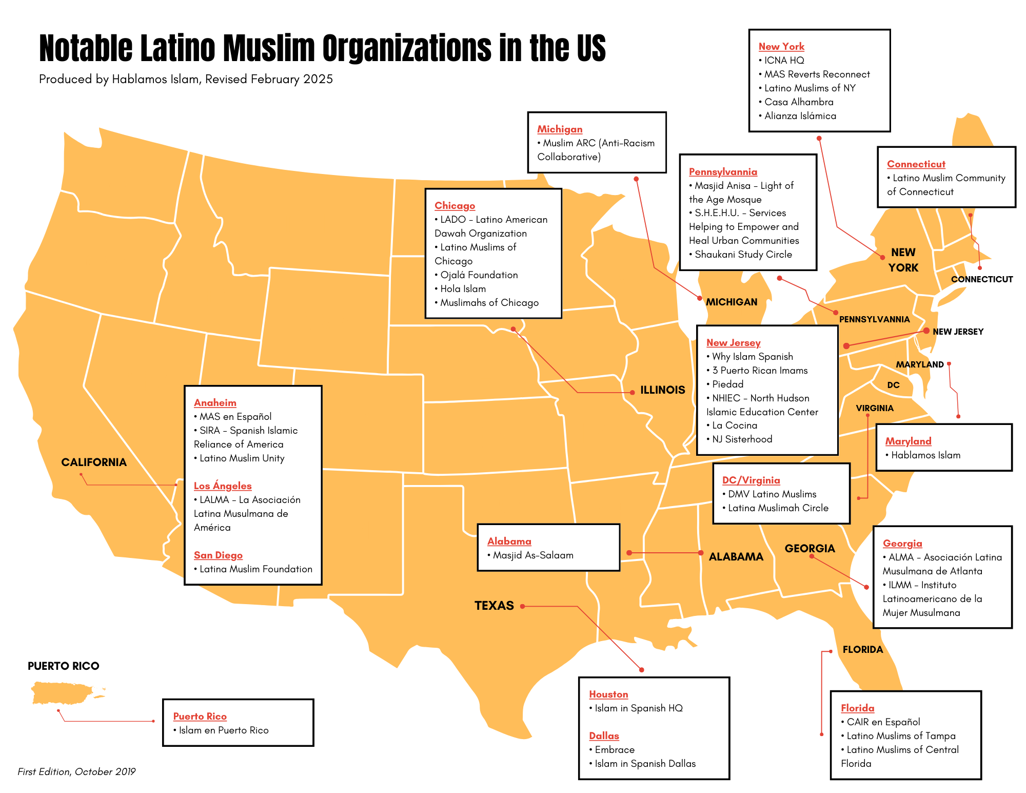Mapping the Latino Muslim Presence: Notable Organizations in the United ...