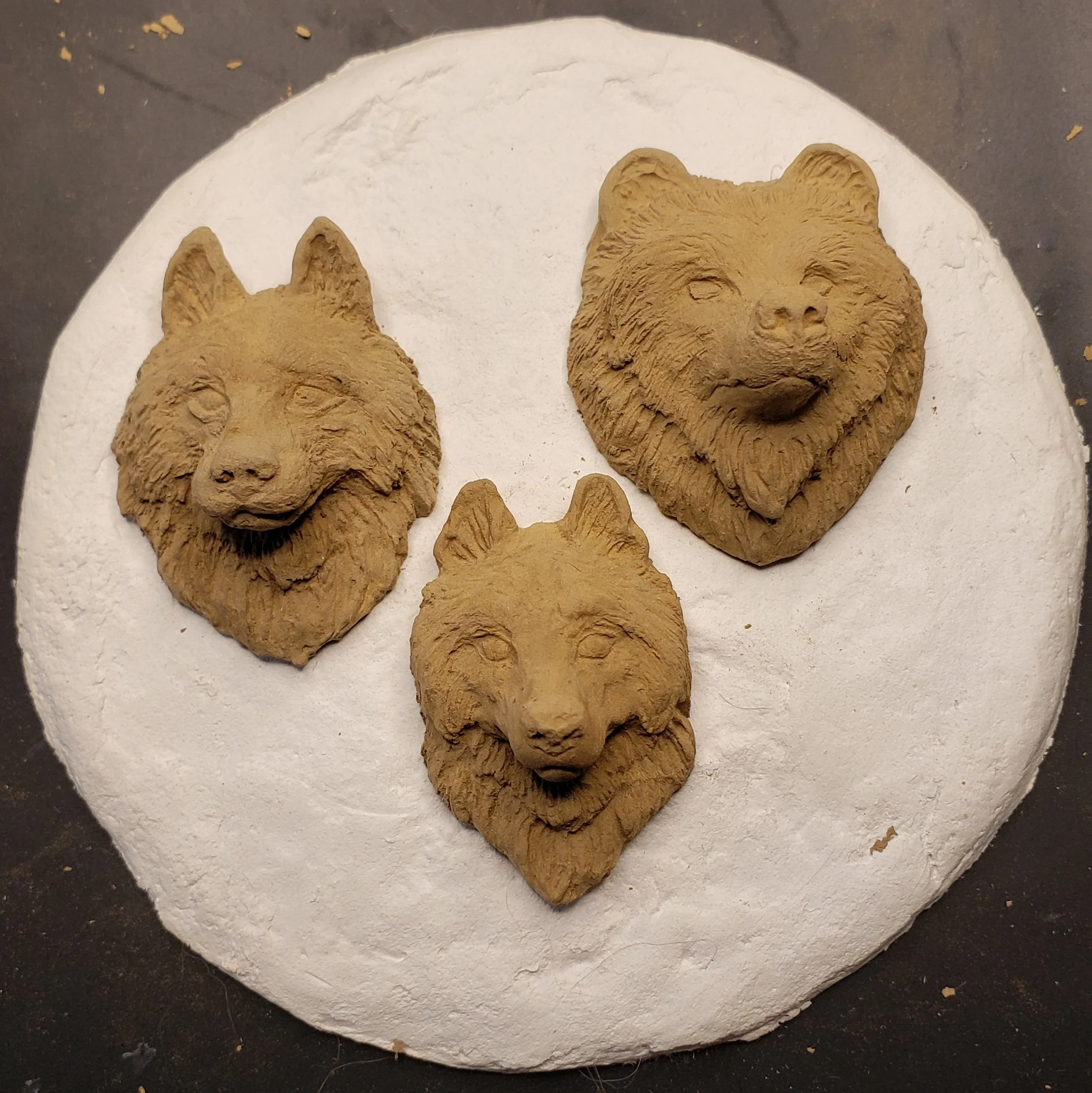 Bronze Wolf and Bear Jewelry — Artist Renée Fukumoto