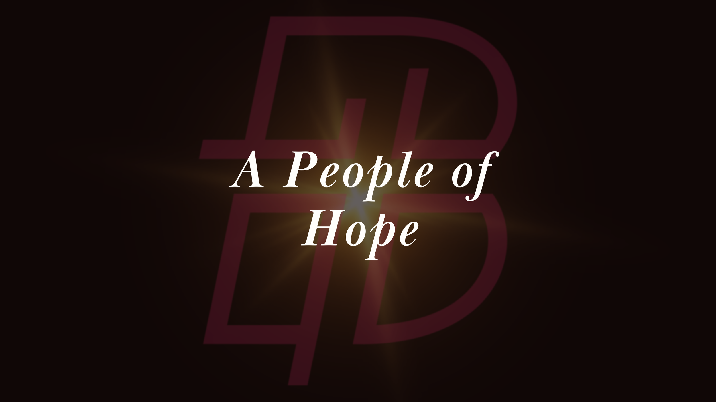 A People of Hope — Byron Center Christian School