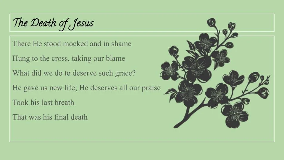 Jesus Poem — Byron Center Christian School