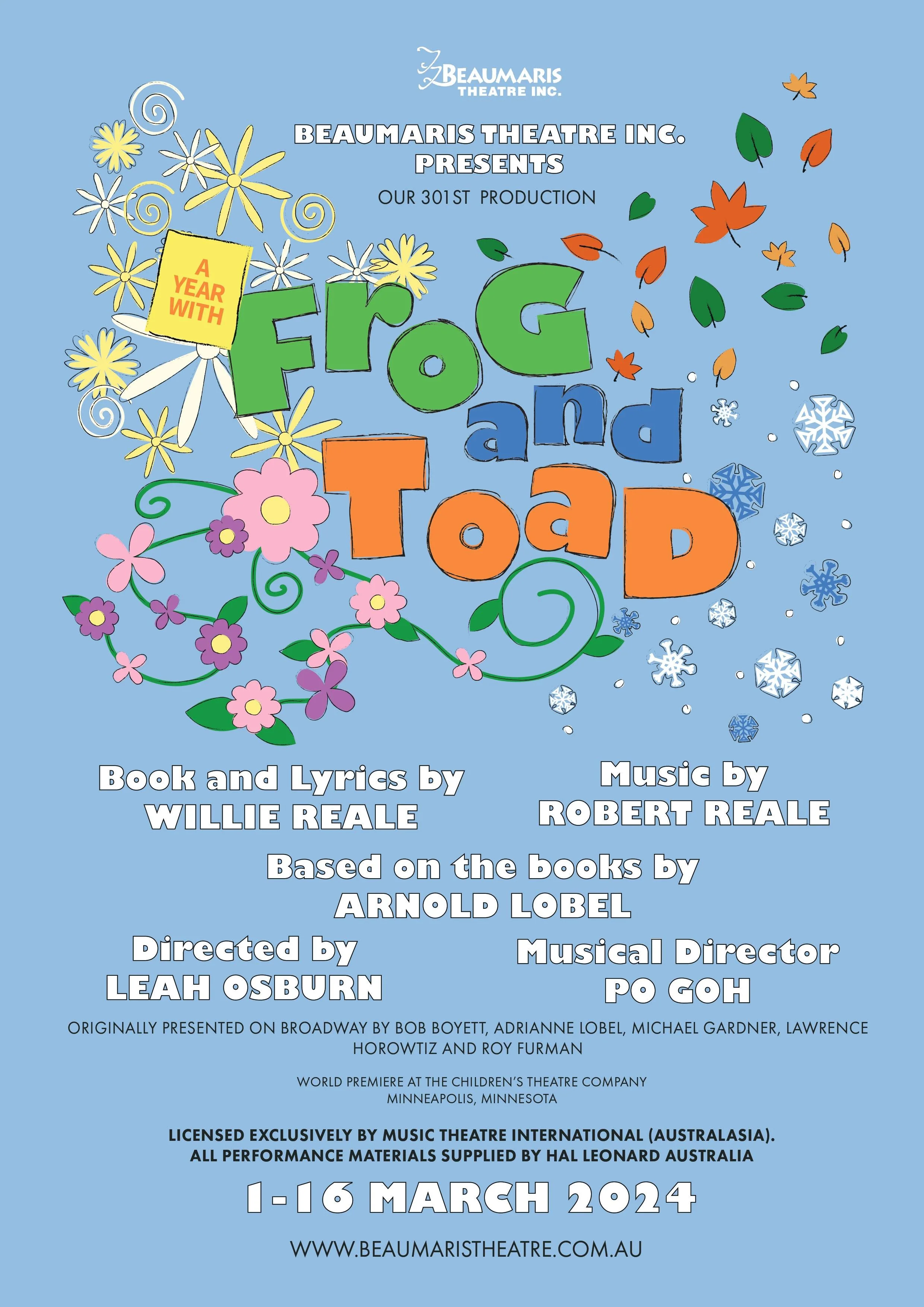 A Year with Frog & Toad — Beaumaris Theatre Inc.