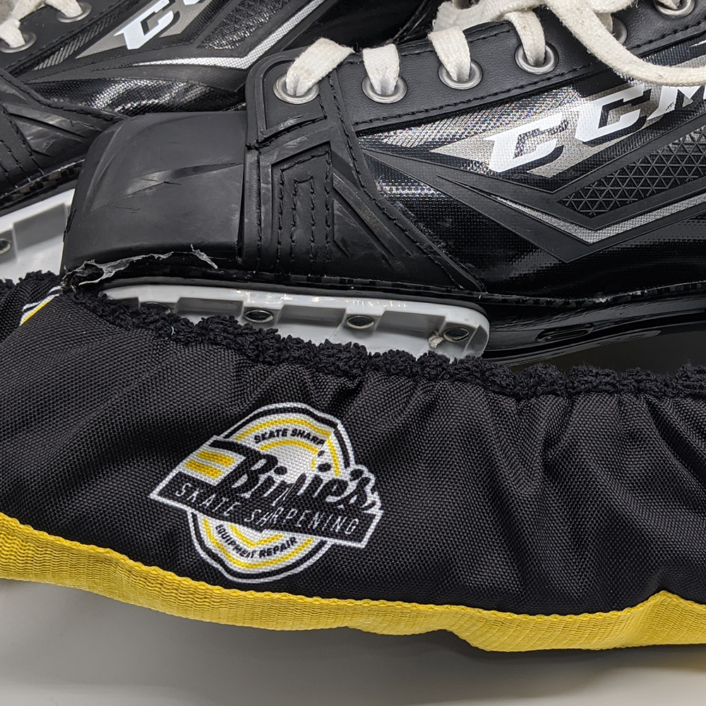 Custom SkateWorks Utrastop Shot Blockers — Binnie's Skate Sharpening