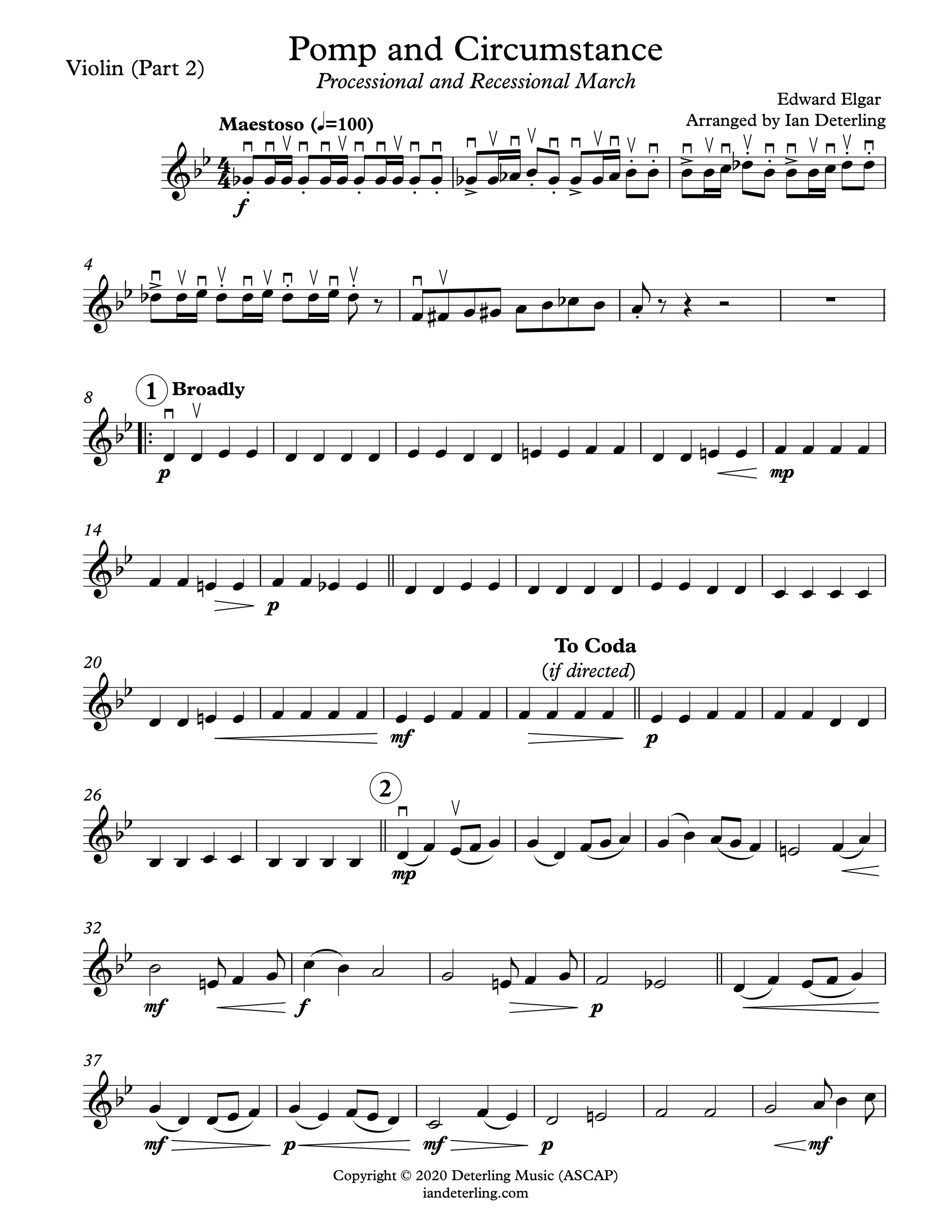 Pomp and Circumstance — Ian Deterling