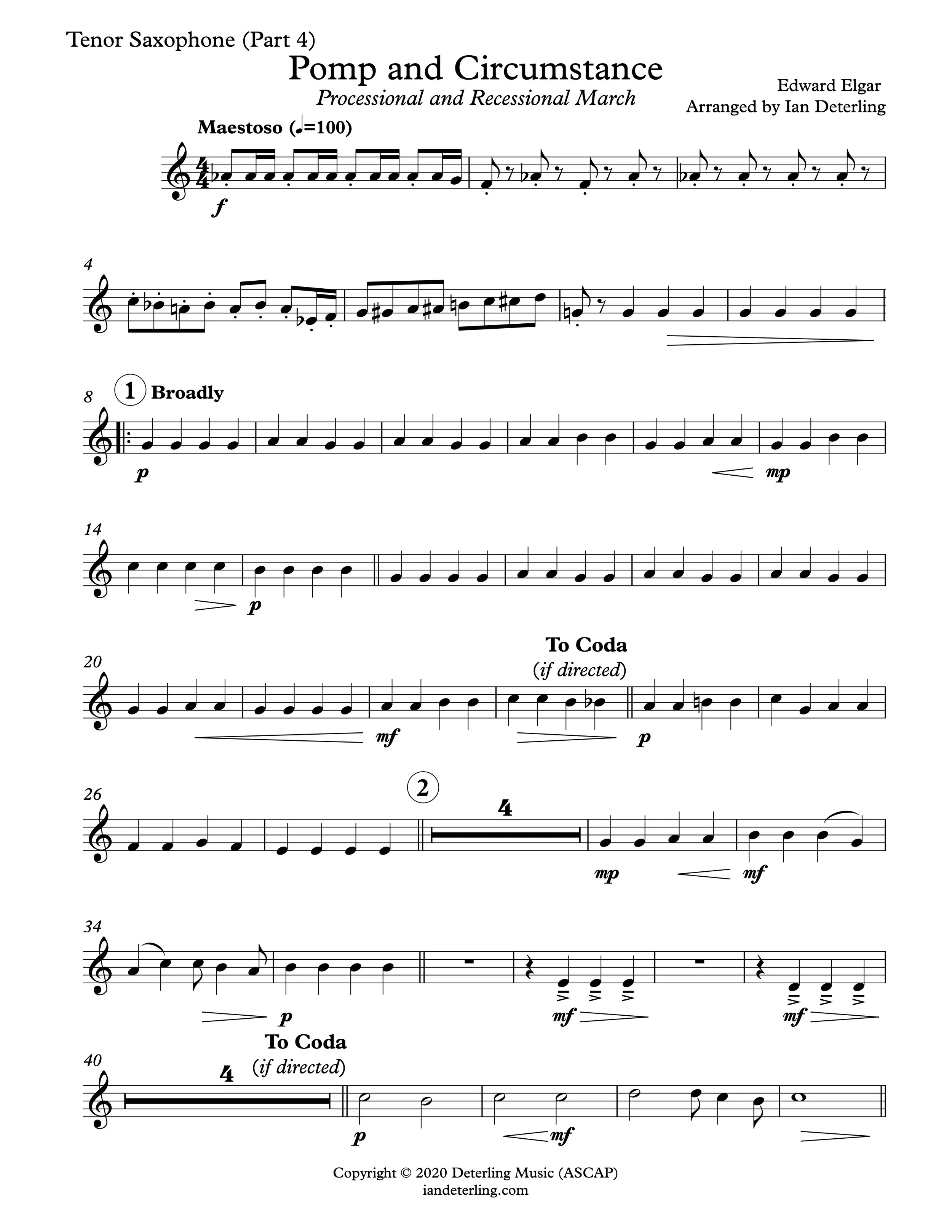 Pomp and Circumstance — Ian Deterling