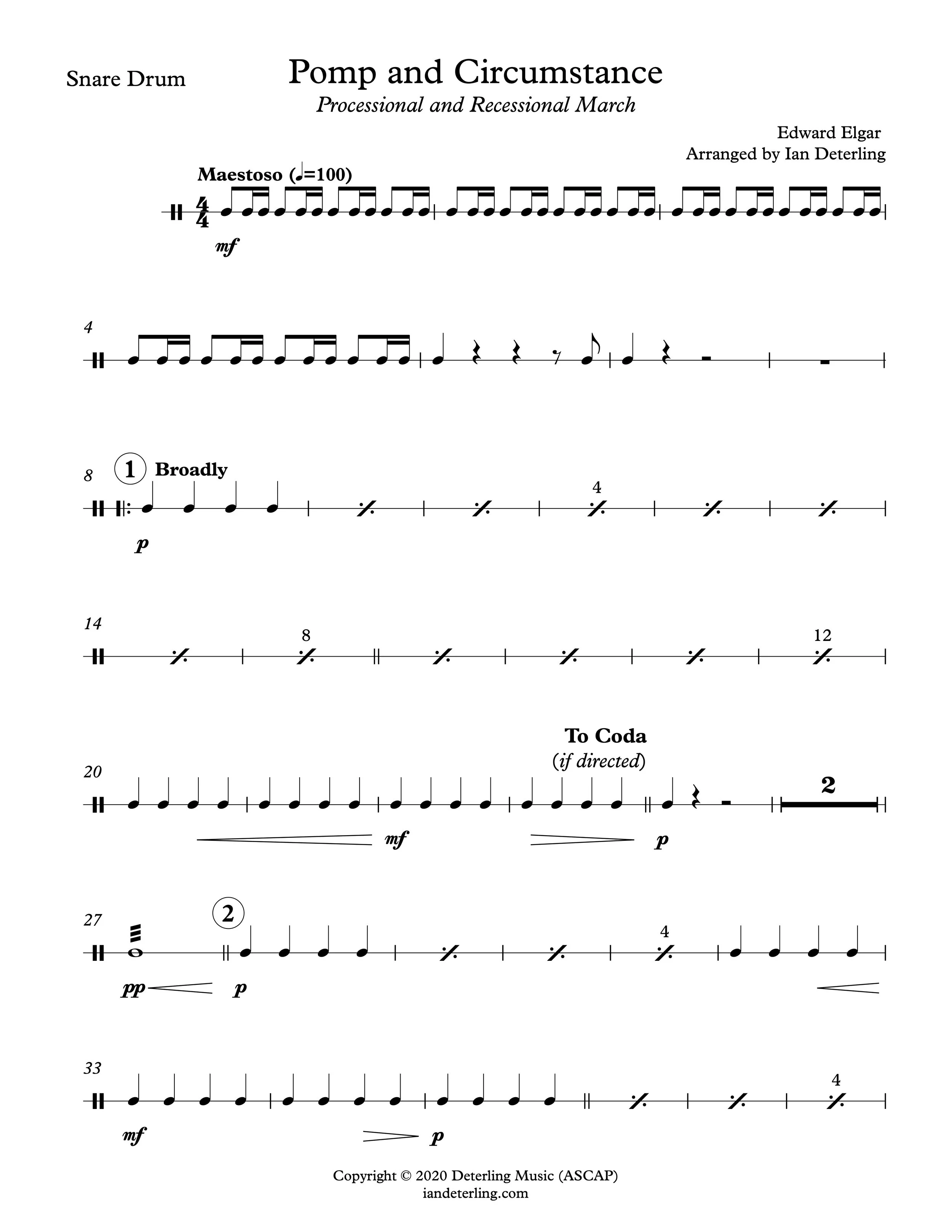 Pomp and Circumstance — Ian Deterling