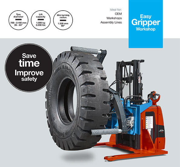 Agriculture - Easy Gripper - Efficient and safe tyre handling