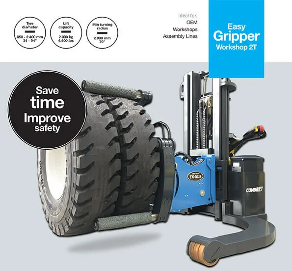 Tyre Handlers optimized for efficient and safe tyre handling
