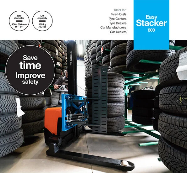 Tyre Handlers optimized for efficient and safe tyre handling