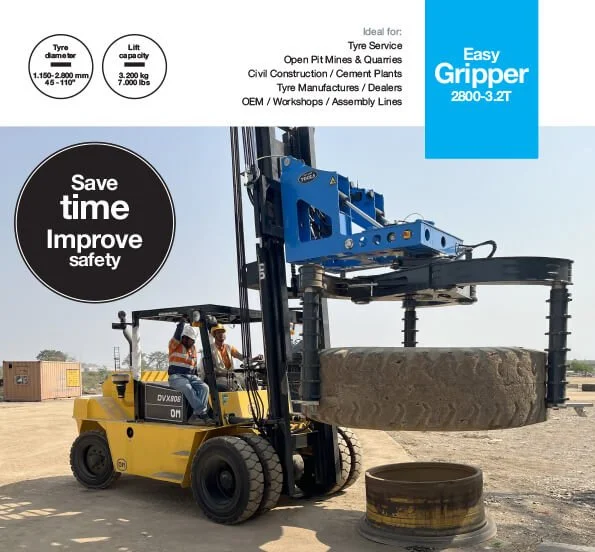 Easy Gripper - efficient and safe tyre handling