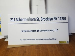 Construction Site Signs NYC | DOB Signs NYC | Contractor Signage NYC ...