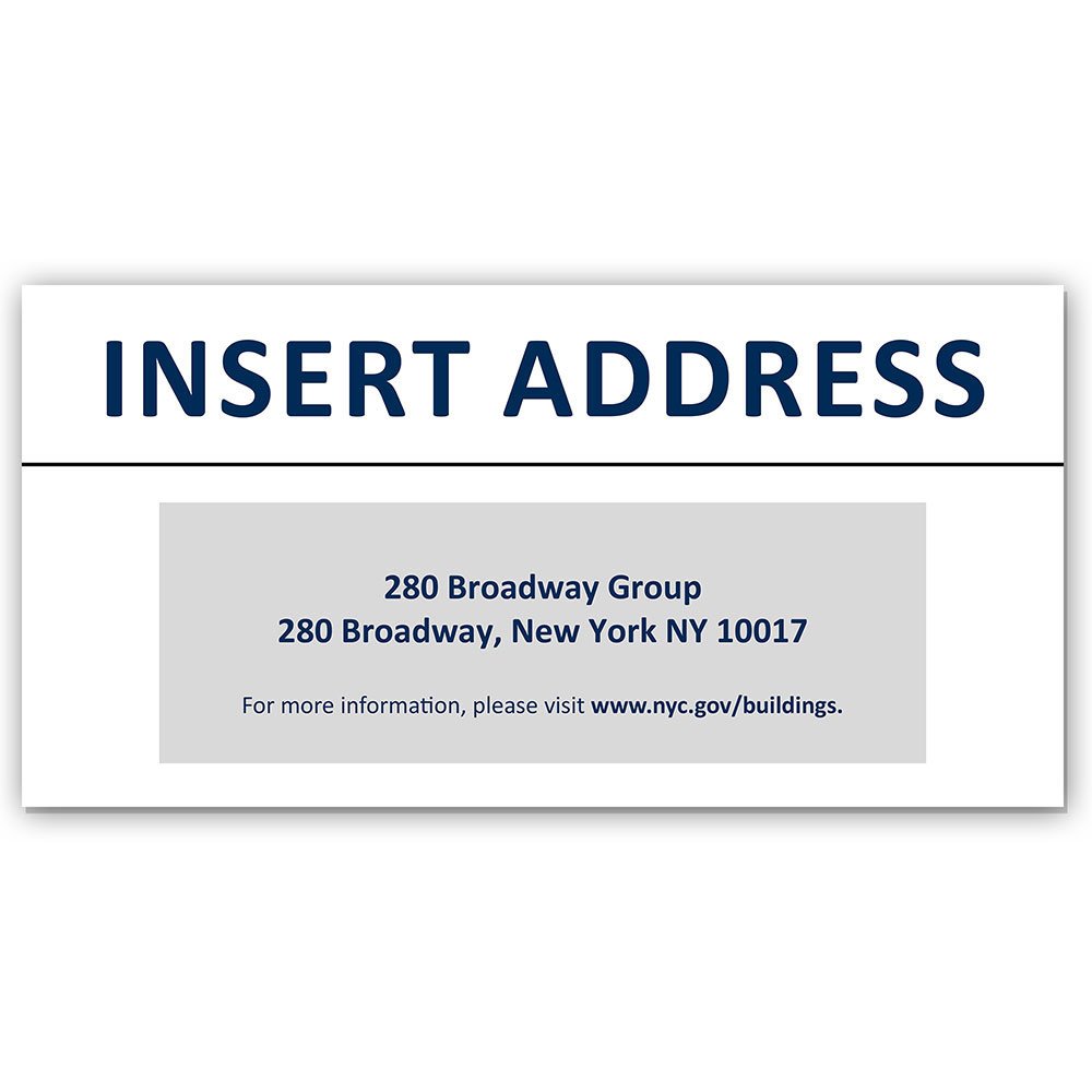 Construction Site Signs NYC | DOB Signs NYC | Contractor Signage NYC ...