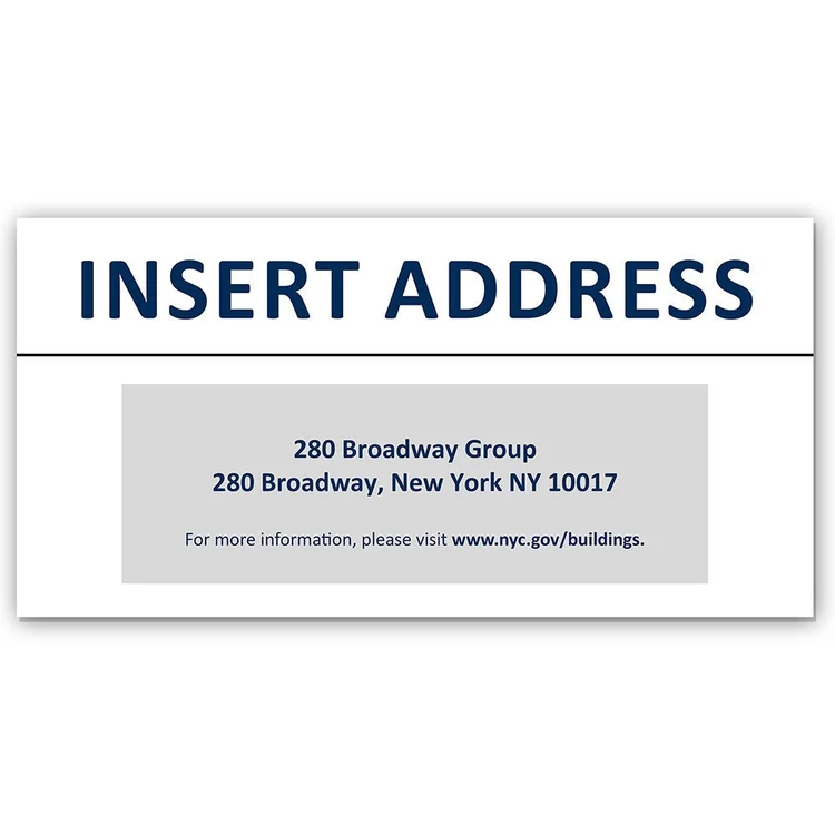 Construction Site Signs NYC | DOB Signs NYC | Contractor Signage NYC ...