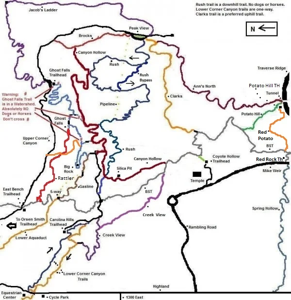 Ski Map Style — Corner Canyon Trails Foundation