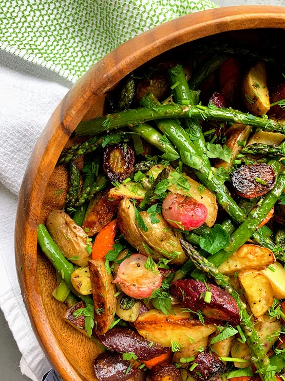 Roasted Spring Vegetables — Campbell Comfort