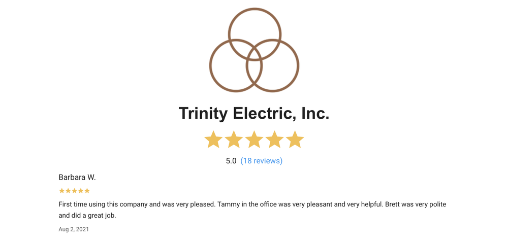 JAMESTOWN, NY — Trinity Electric Inc.