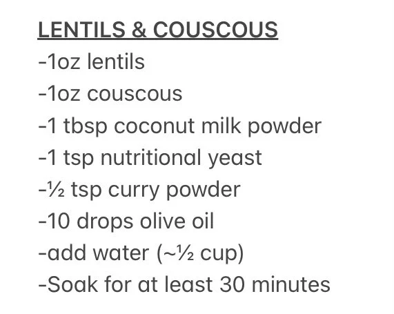 Adventure Travel blog — Backpacking Meals: Cold Soaking Recipes