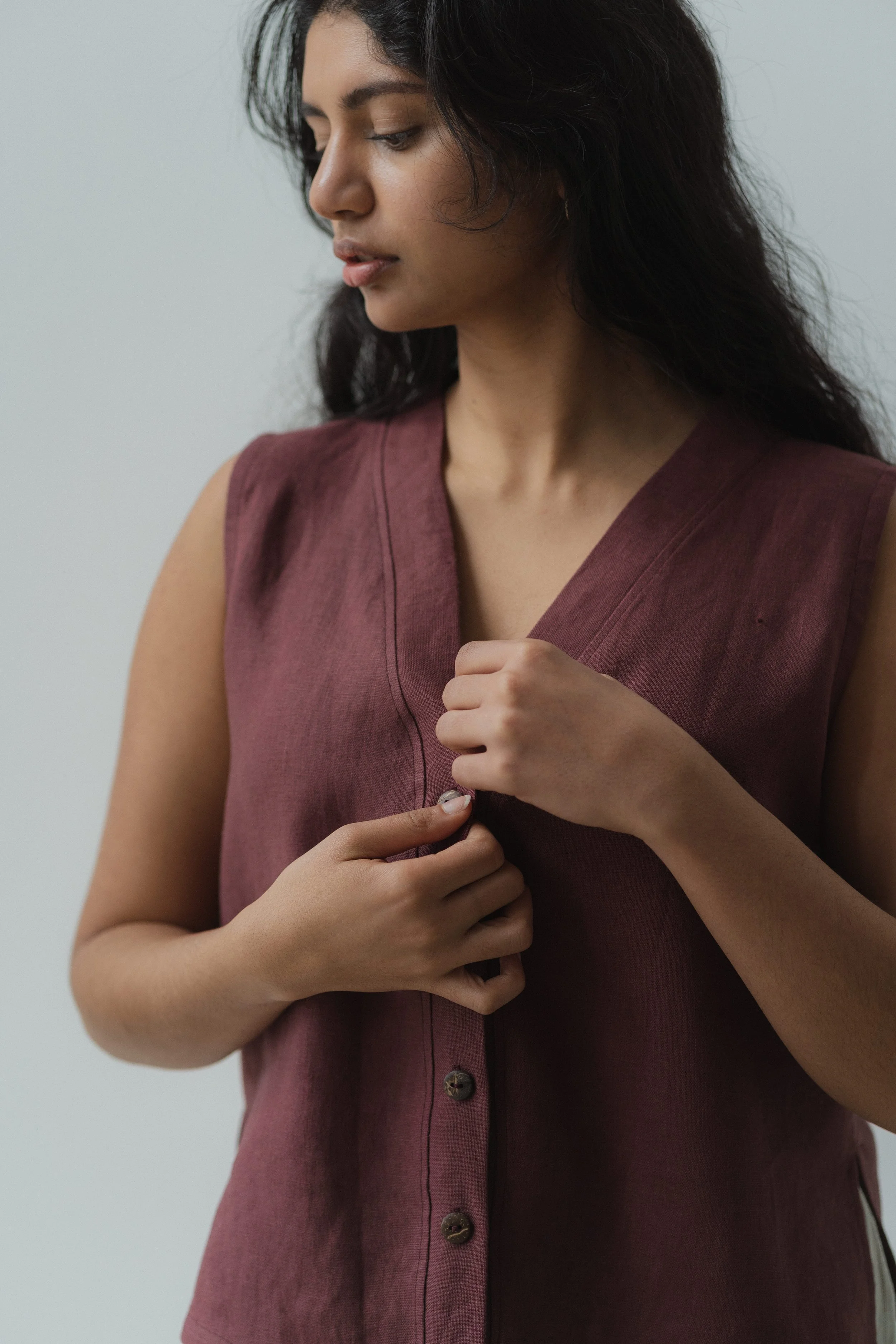 Linen Shirt, Linen Tops | Linen Clothing — Nomi Designs