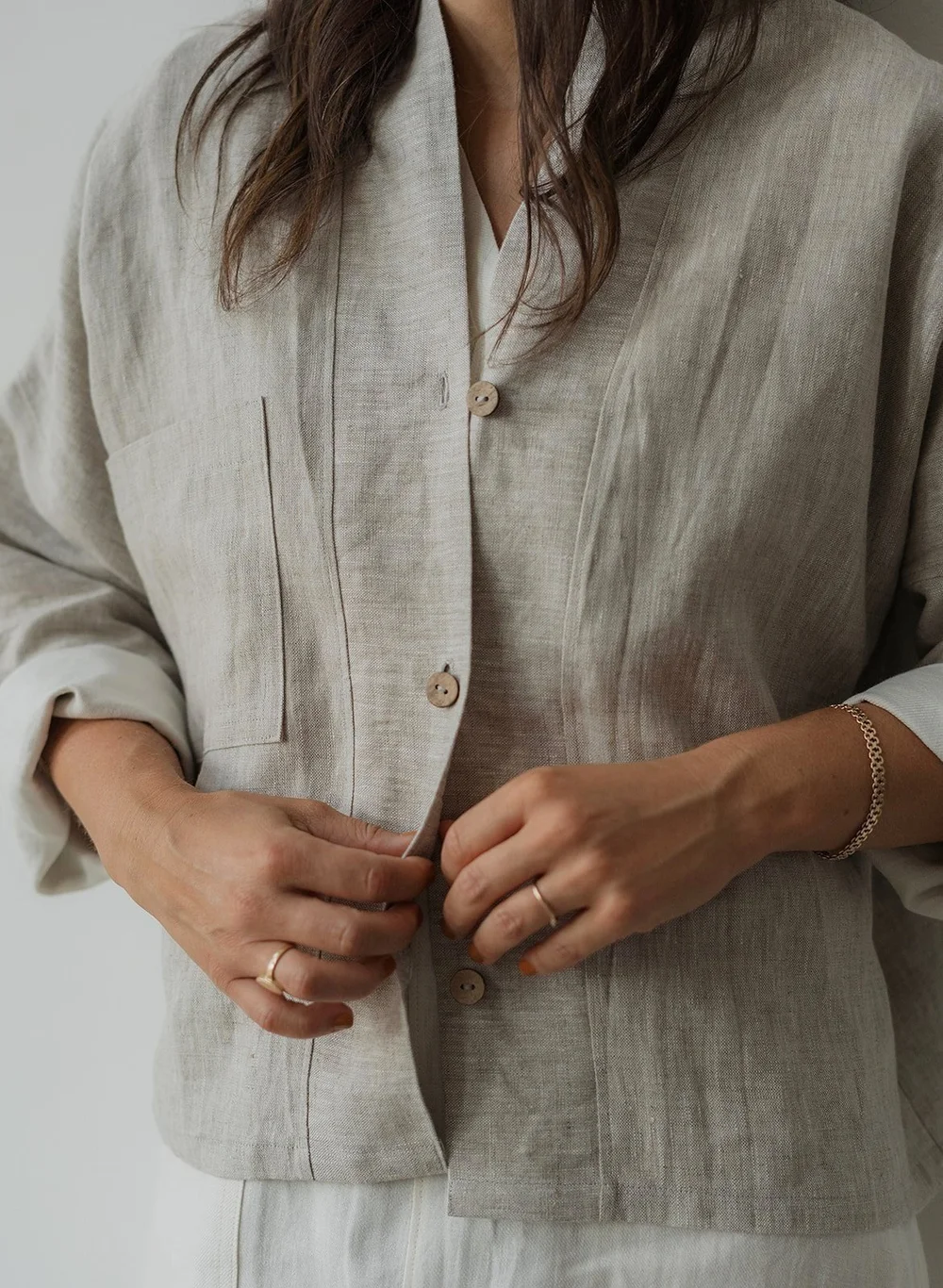 Robyn Women's Linen Button-Up Shirt | Made in Canada — Nomi Designs