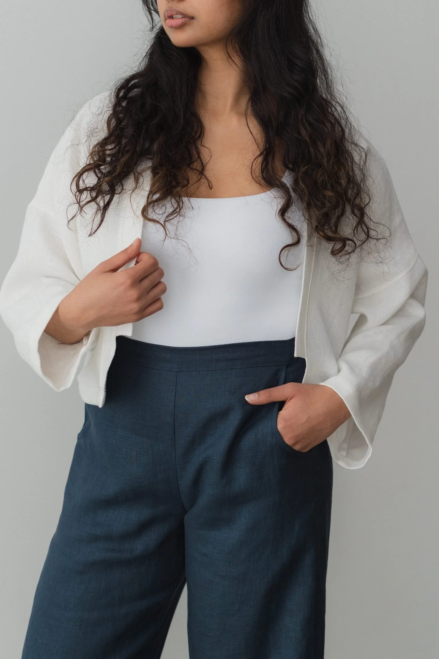 Women's Linen Coats & Linen Jackets | Linen Clothing — Nomi Designs