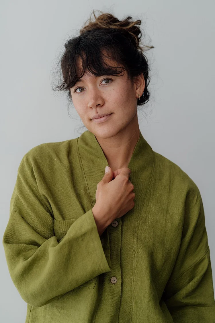 Robyn Women's Linen Button-Up Shirt | Made in Canada — Nomi Designs